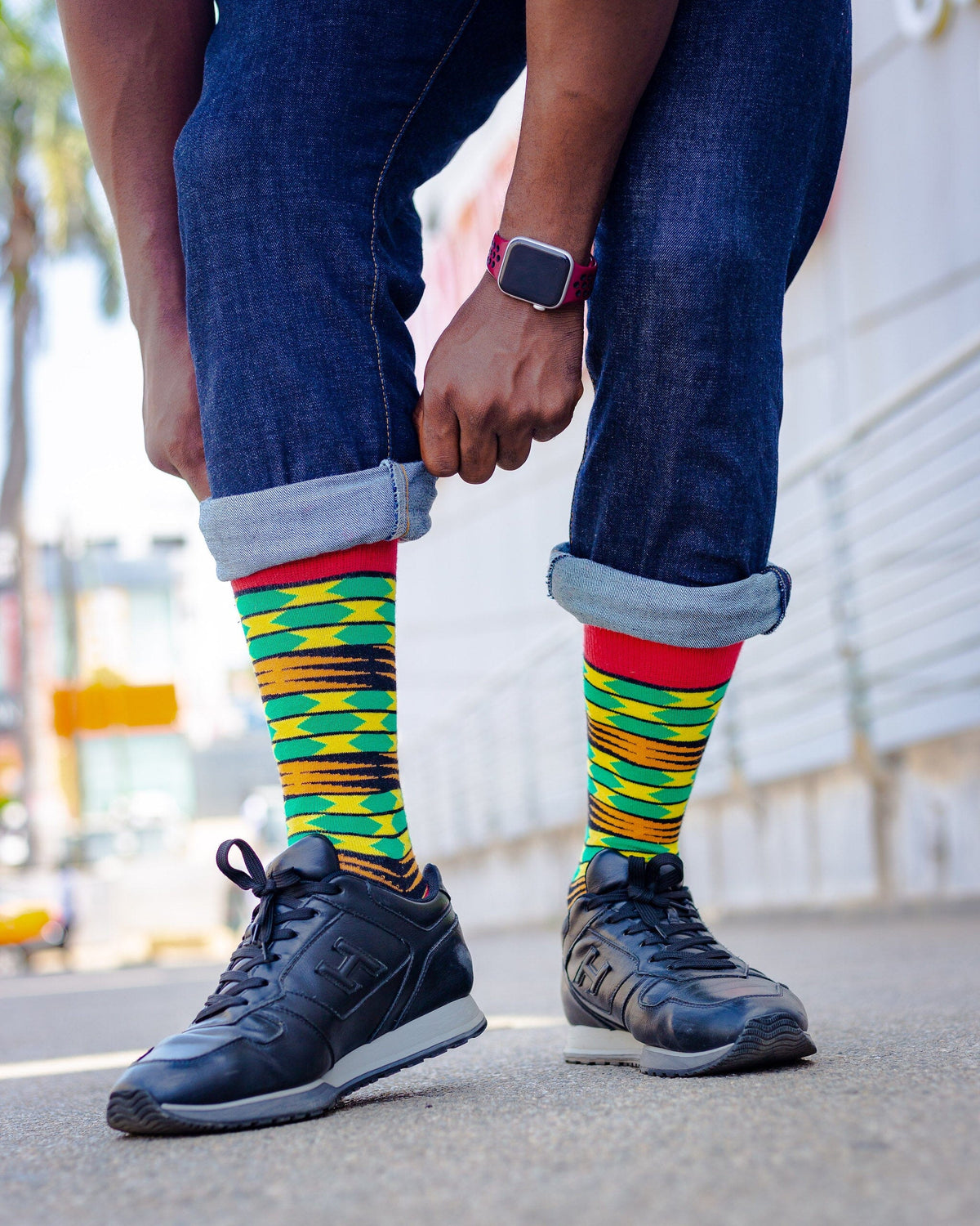 Abeg Kente Socks | AfriSocks